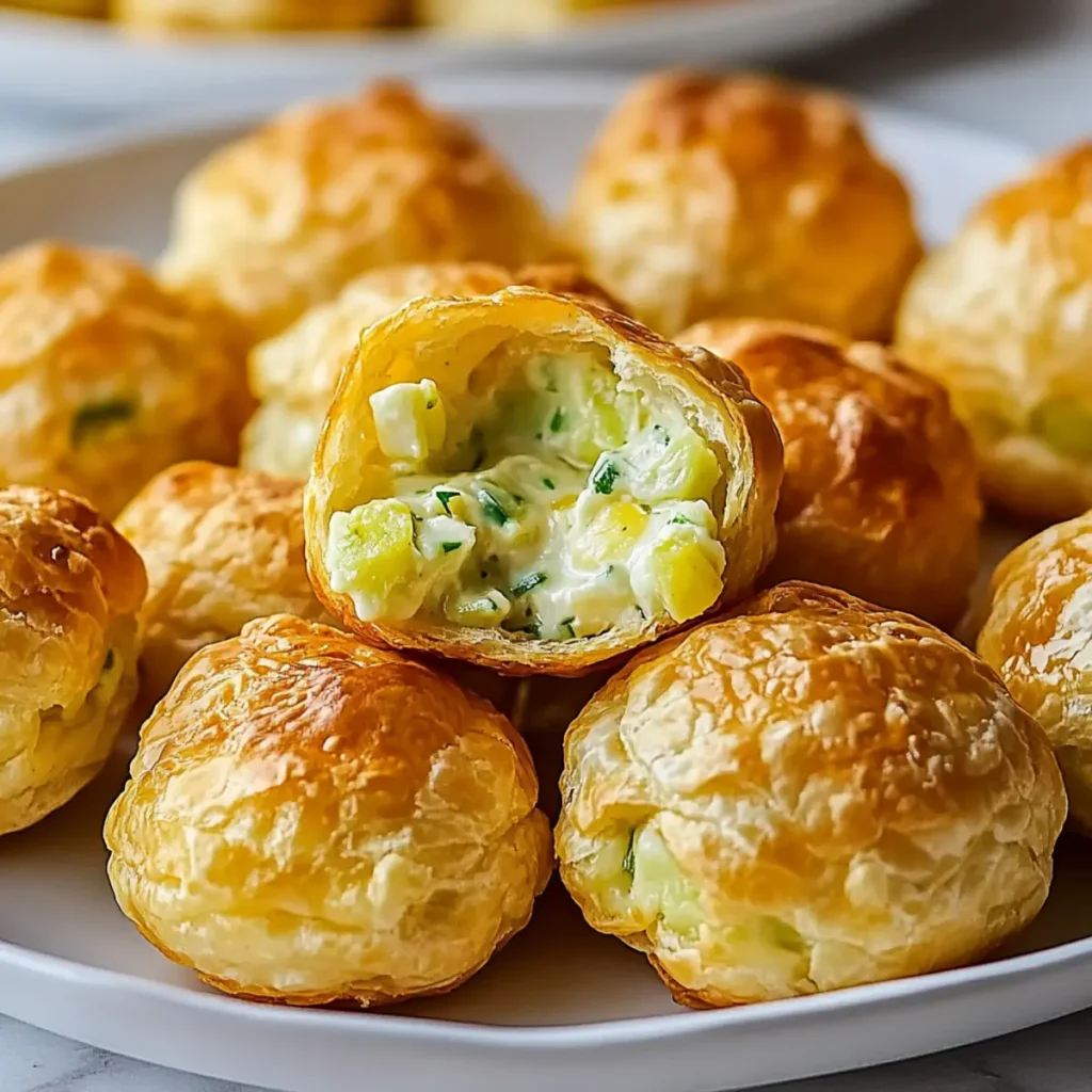 Delicious Irish Beer Cheese Puffs with Savory Leek Dip Recipe