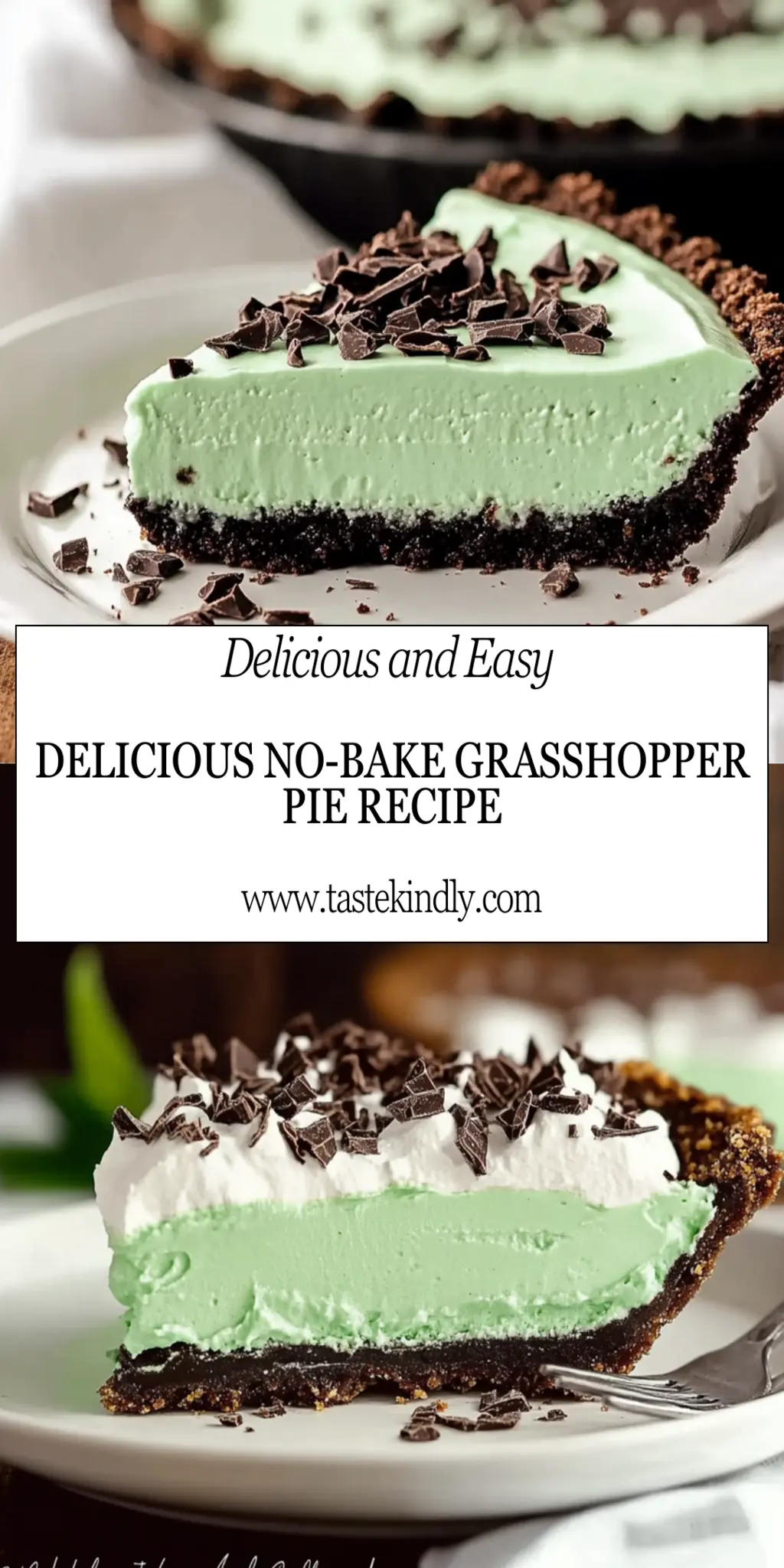 Delicious No Bake Grasshopper Pie Recipe For Mint Chocolate Lovers